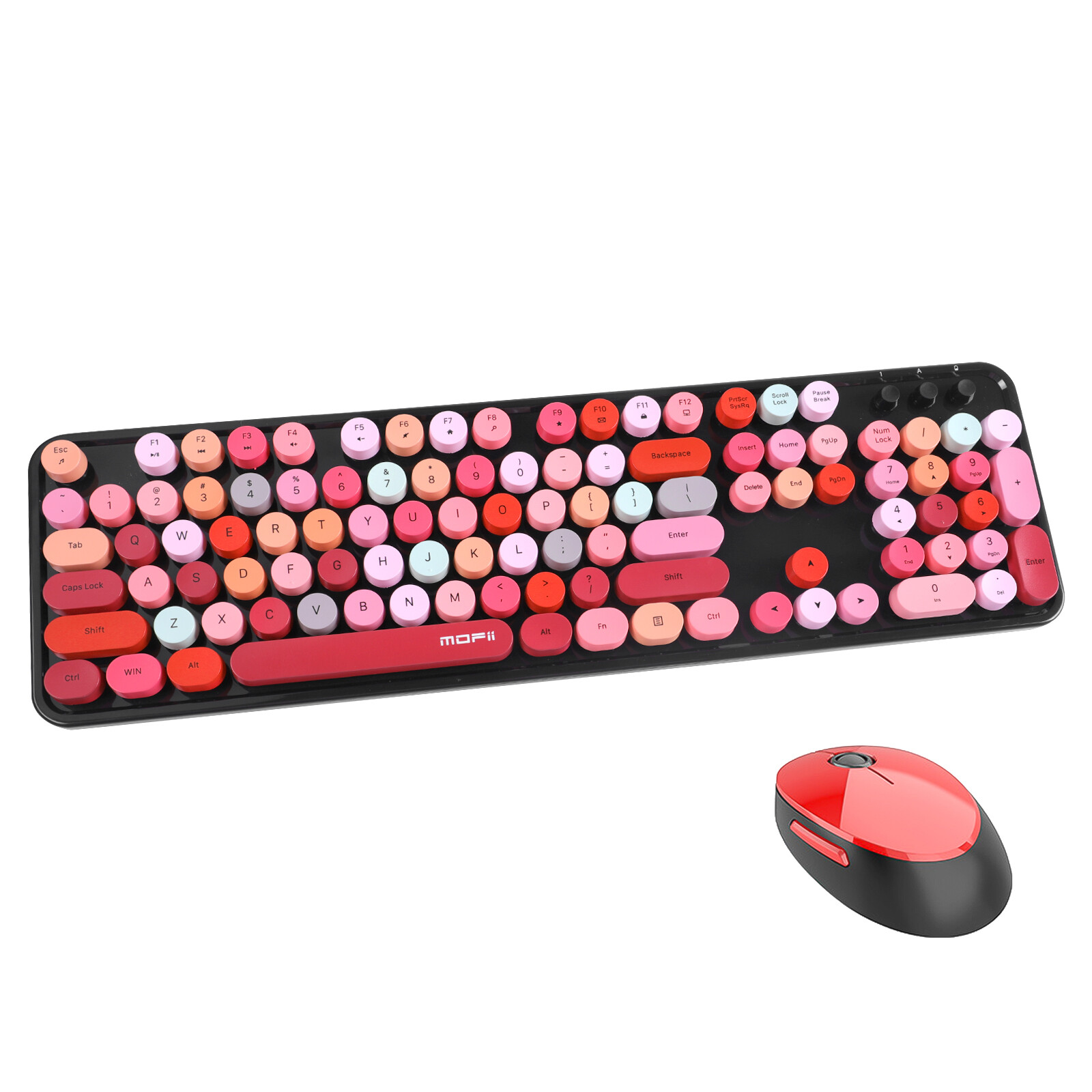 Mouse Combos 2 4ghz Colorful Wireless Keyboard