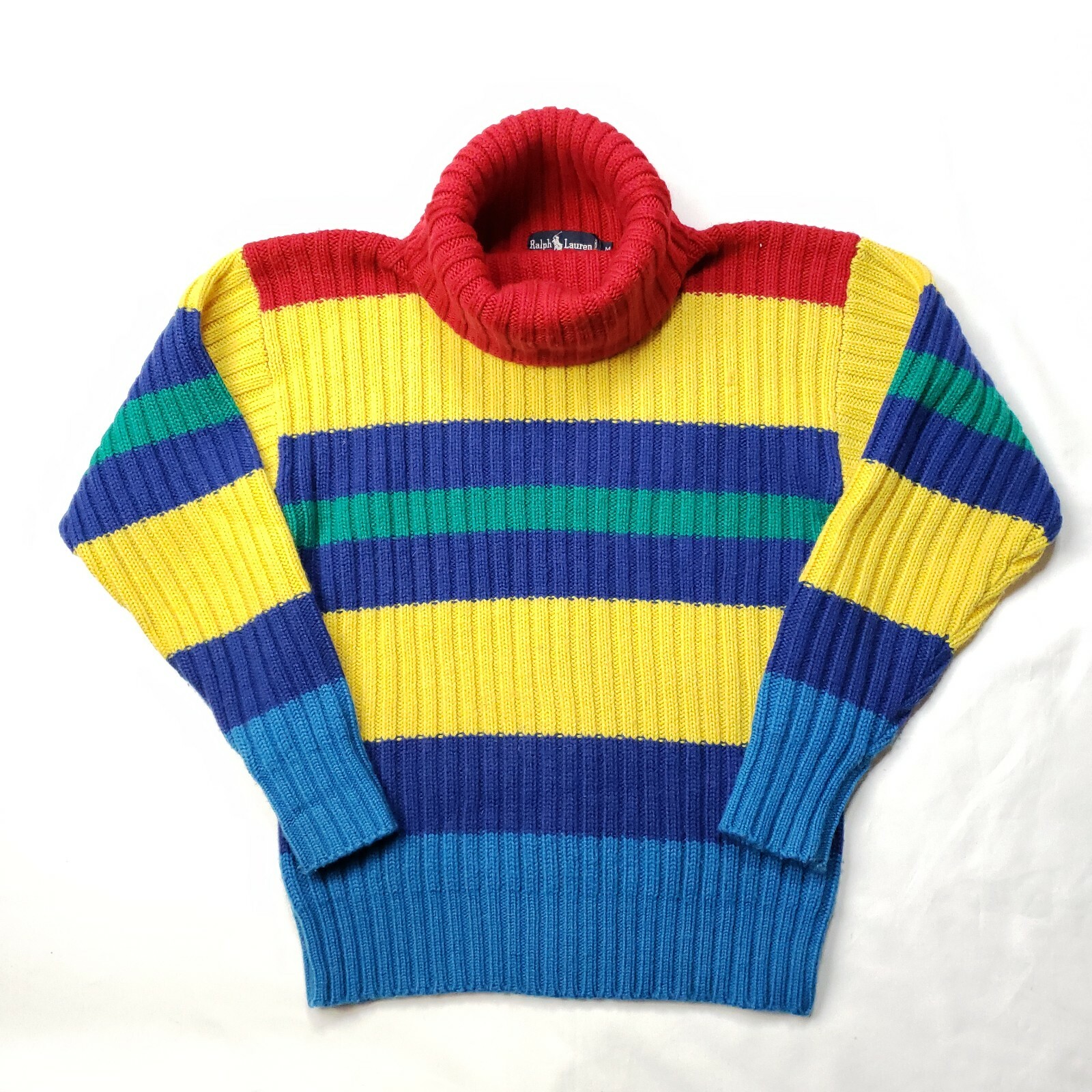 Ralph Lauren RARE Vtg 80s 100% Wool Turtleneck Sweater Mens Ralph Lauren RARE Vtg 80s 100% Wool Turtleneck Sweater Mens