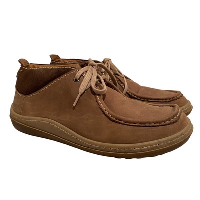clarks plus cushion flat leather upper shoes size 4d brown 235289018494
