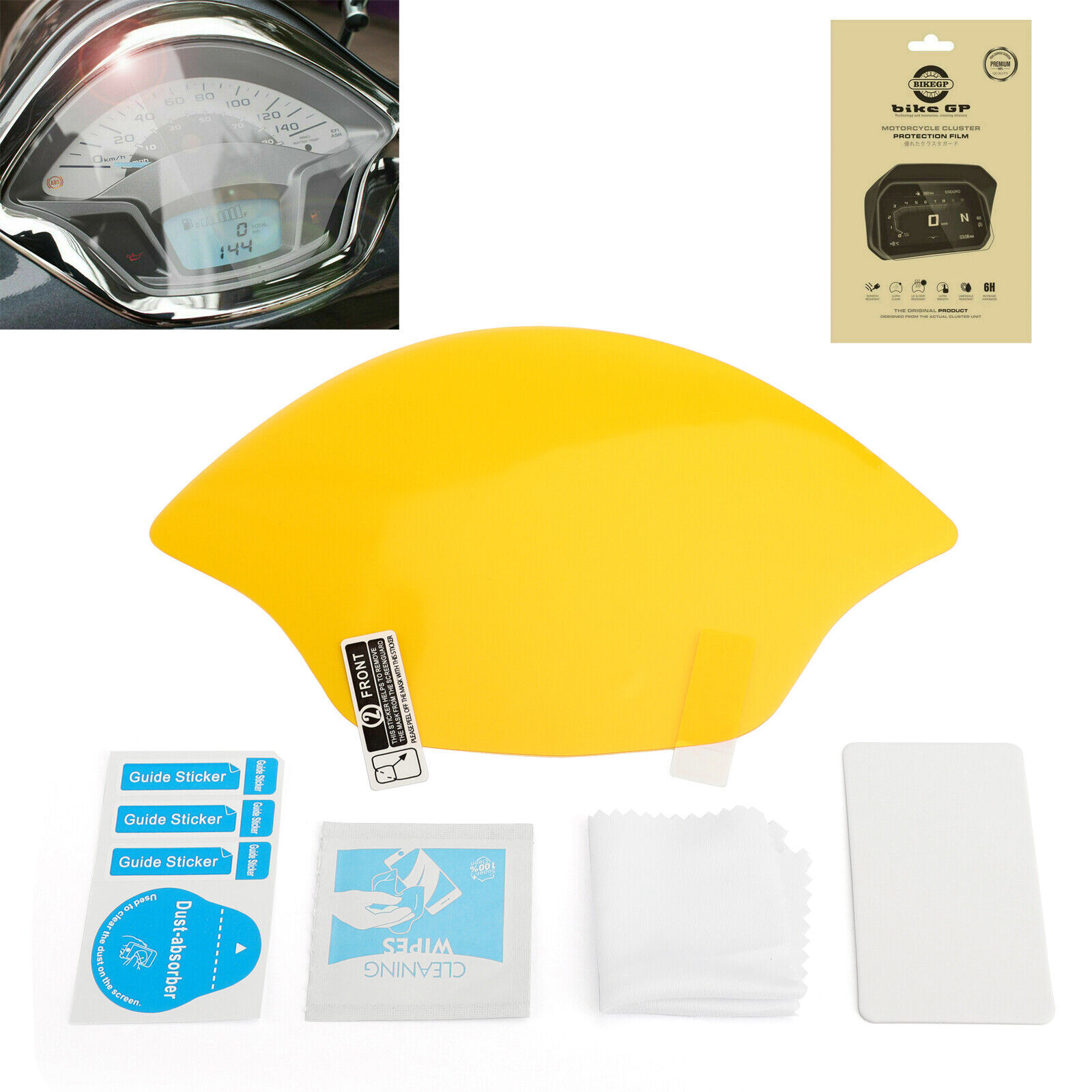 Motorcycle Ultra Clear Dashboard Screen Protectors Fit for Vespa GTS ...