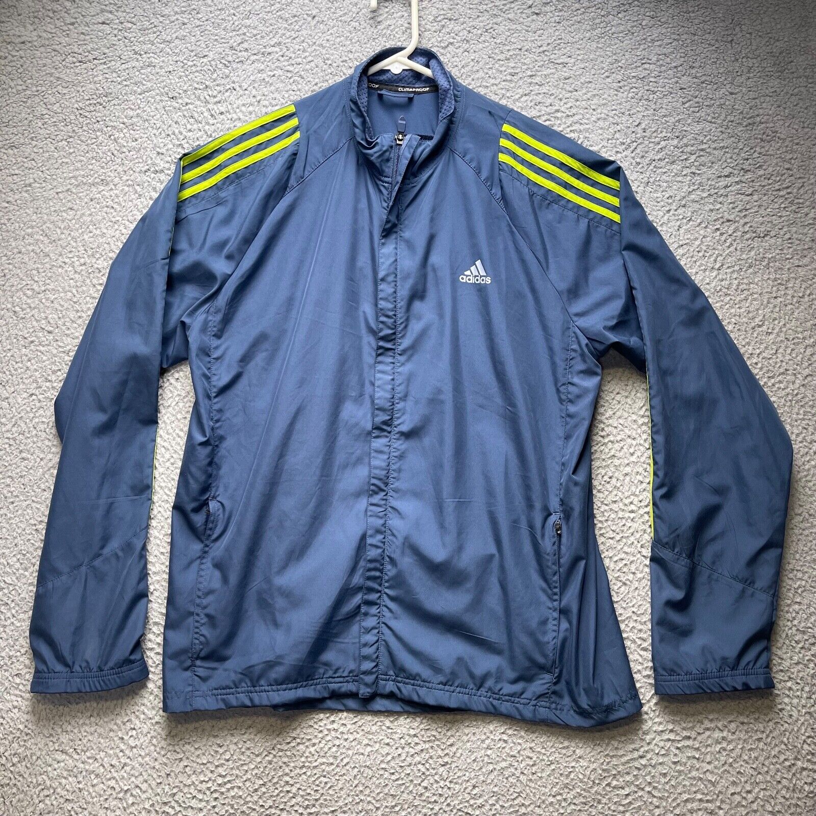 Adidas Jacket Mens Large Blue Formotion Response Full Zip Adidas Jacket Mens Large Blue Formotion Response Full Zip