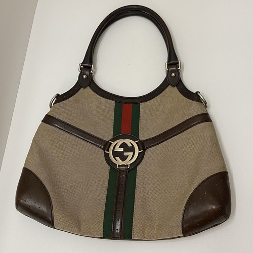 Gucci Canvas Reins Hobo Bag | eBay Gucci Canvas Reins Hobo Bag | eBay