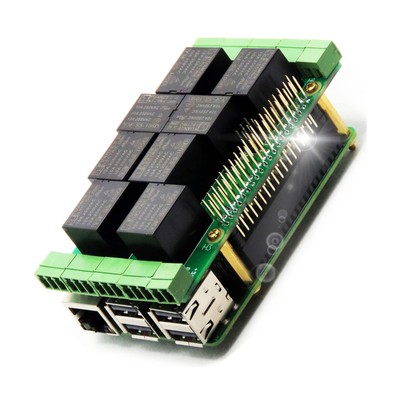 Eight RELAYS 8-Layer Stackable HAT for Raspberry Pi