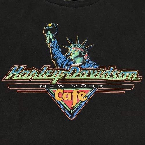 Vintage Harley Davidson XL T-shirt New York Cafe Motorcycle Vintage Harley Davidson XL T-shirt New York Cafe Motorcycle
