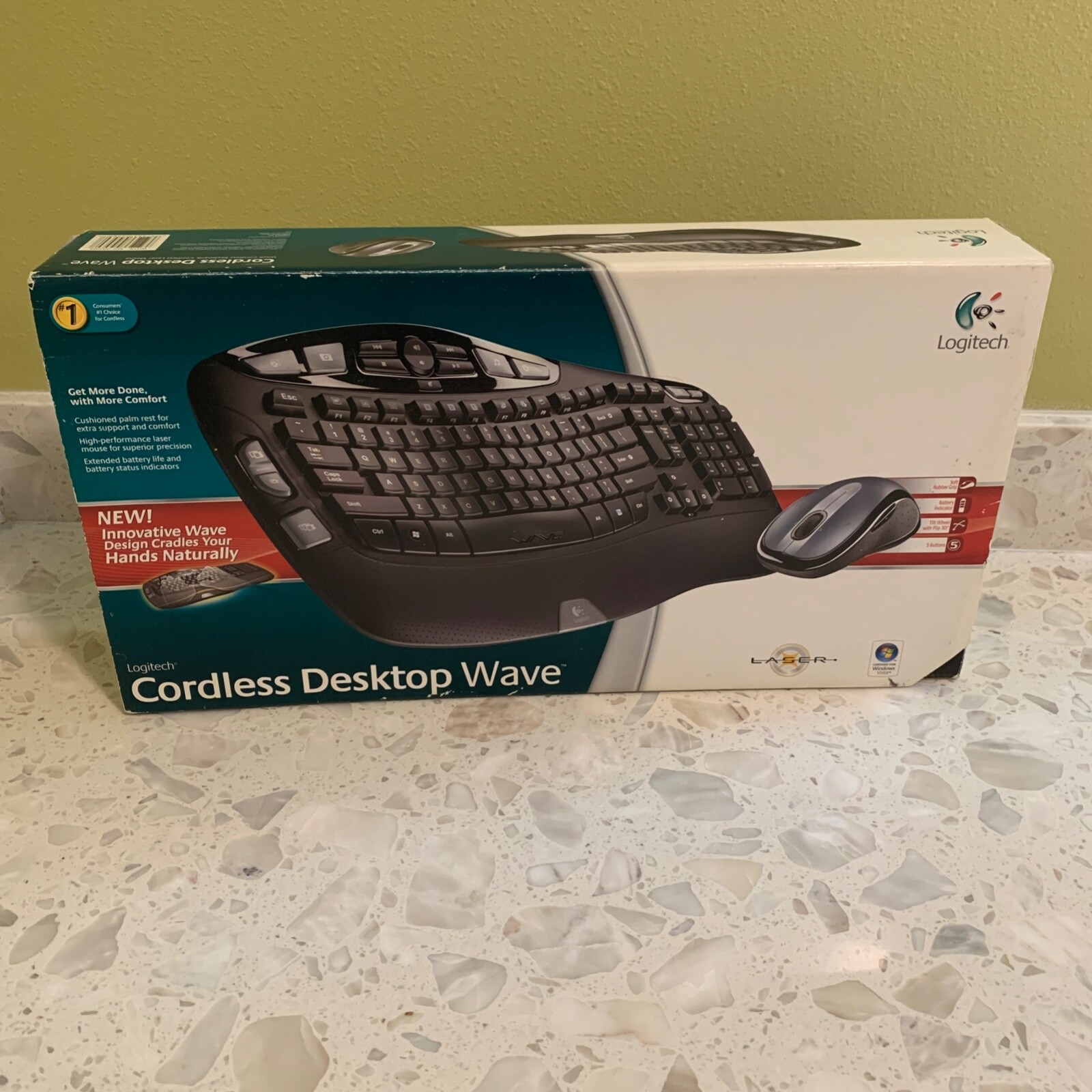 Logitech Cordless Desktop Wave Ergonomic Keyboard K350 M510