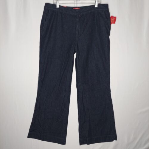 Chaps Trouser Denim Pants Women 16 Dark Blue Straight Pocket Chaps Trouser Denim Pants Women 16 Dark Blue Straight Pocket
