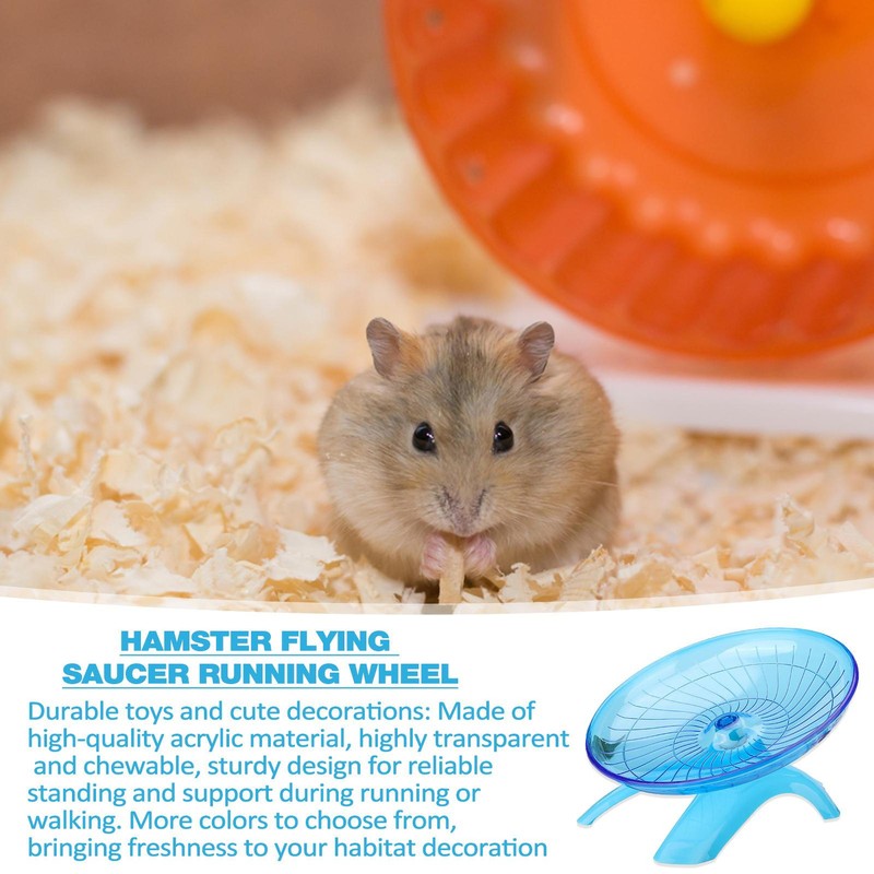 Flat Running Disc Small Animal Flying Saucer Exercise Wheel Hamster Mi ...
