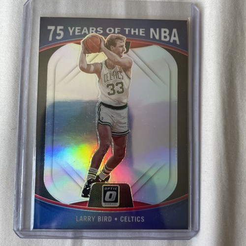 Larry Bird 2021-22 Prizm 75 Years Of The NBA Optic Prizm Insert Card No ...