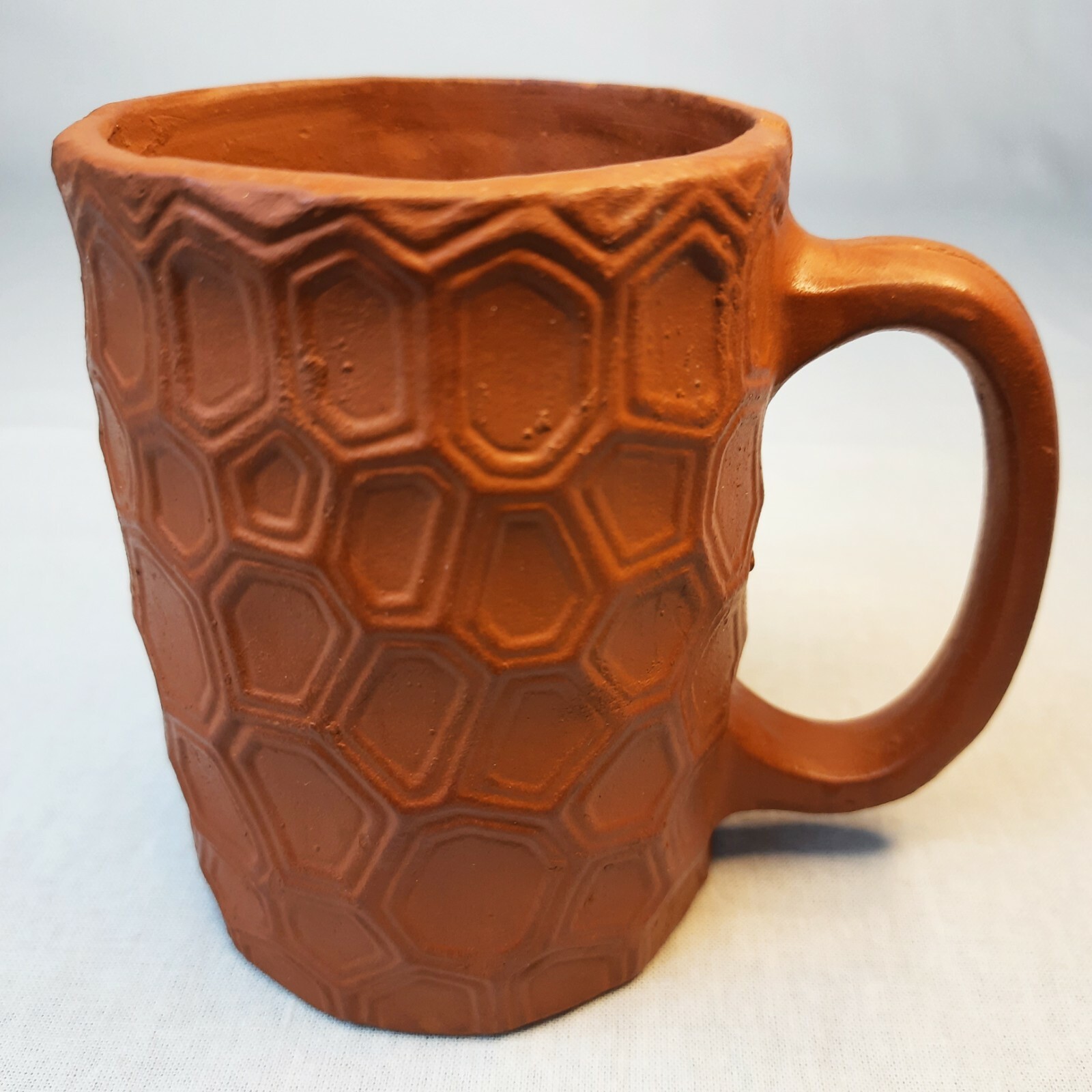 Polymer Clay mug handmade clay cup Coffee mug Texture mug Clay ceramic rustic