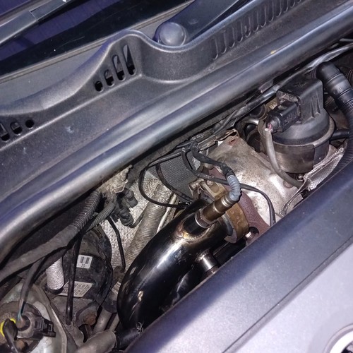 STAINLESS EXHAUST DE CAT DPF BYPASS PIPE FOR VW GOLF MK6 2.0 TDI GTD 08 ...