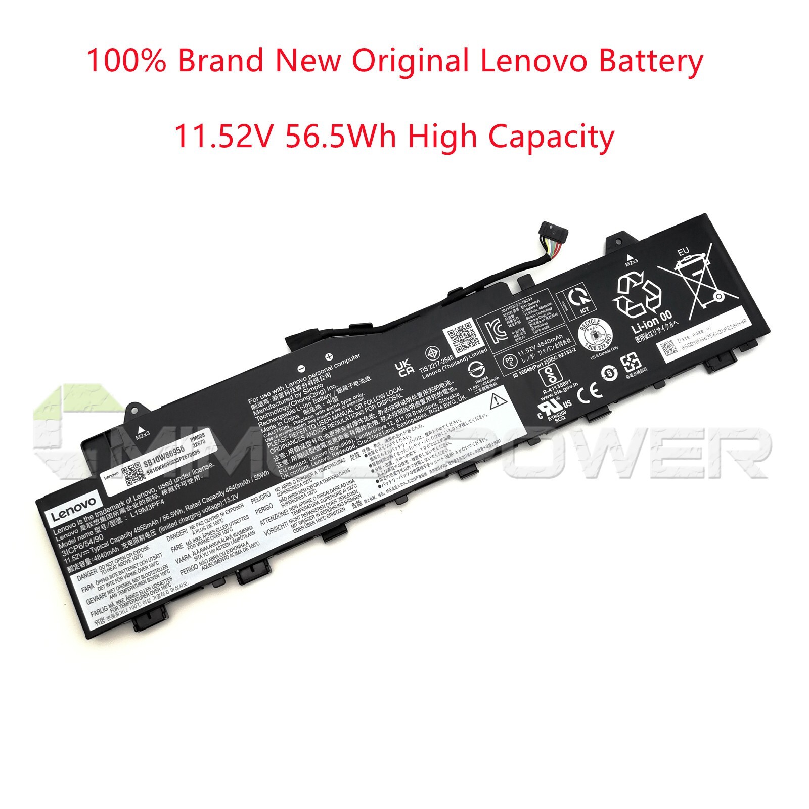 Genuine L19L3PF7 L19C3PF3 Battery for Lenovo IdeaPad 5 Genuine L19L3PF7 L19C3PF3 Battery for Lenovo IdeaPad 5