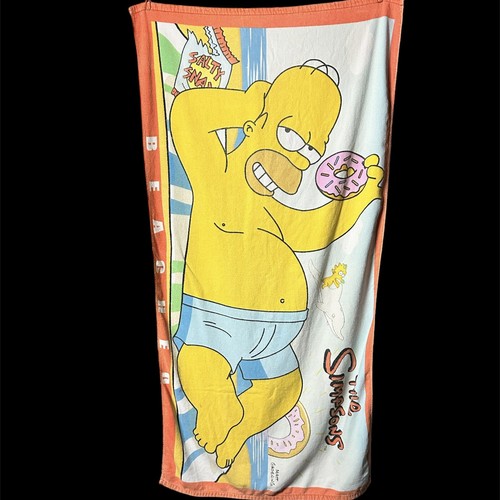 Homer Maggie 58x31 | Vintage The Simpsons “beached” Beach Pool Bath Towel