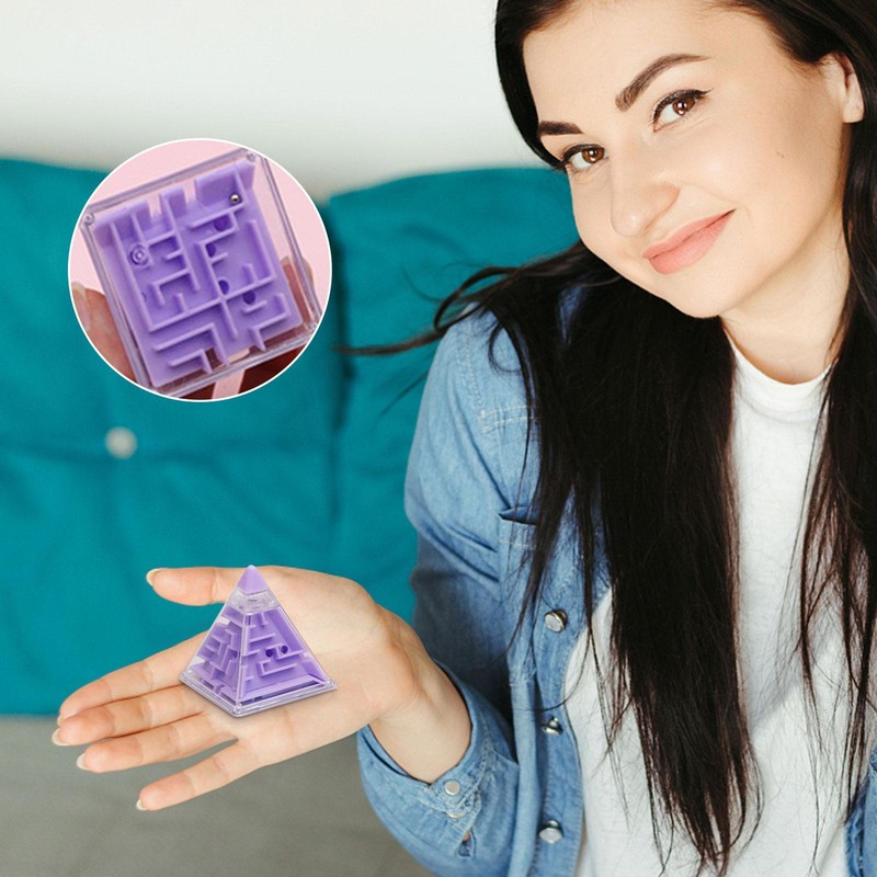 3D Gravity Memory Sequential Maze Ball Puzzle Toy Keychain Gifts For K ...