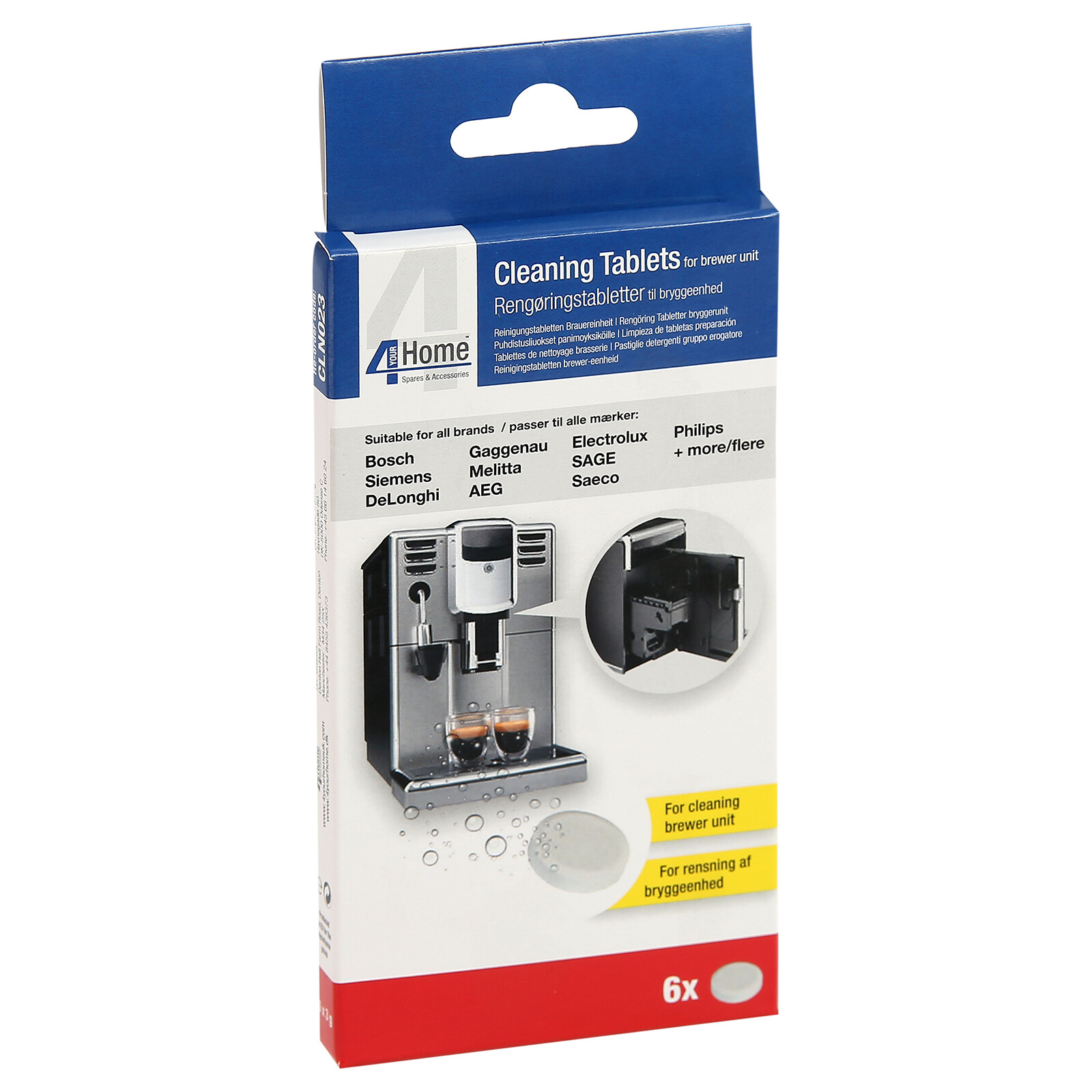 6 x Cleaning Tablets for Bosch Siemens & Gaggenau Coffee Maker Brewer ...