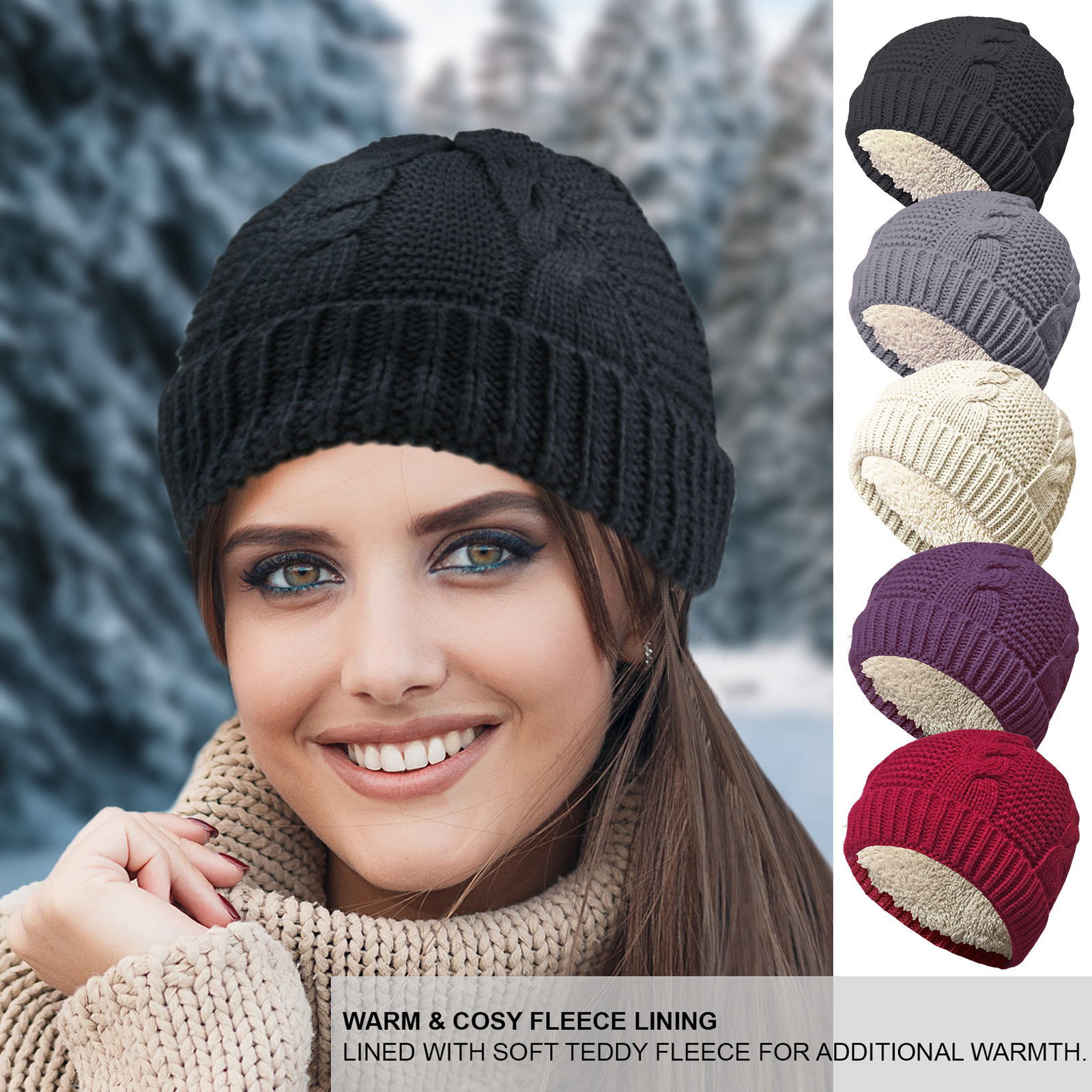 Fur lined winter hat store
