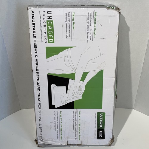 WorkEZ Keyboard Tray Adjustable Height Angle Tilt Sit