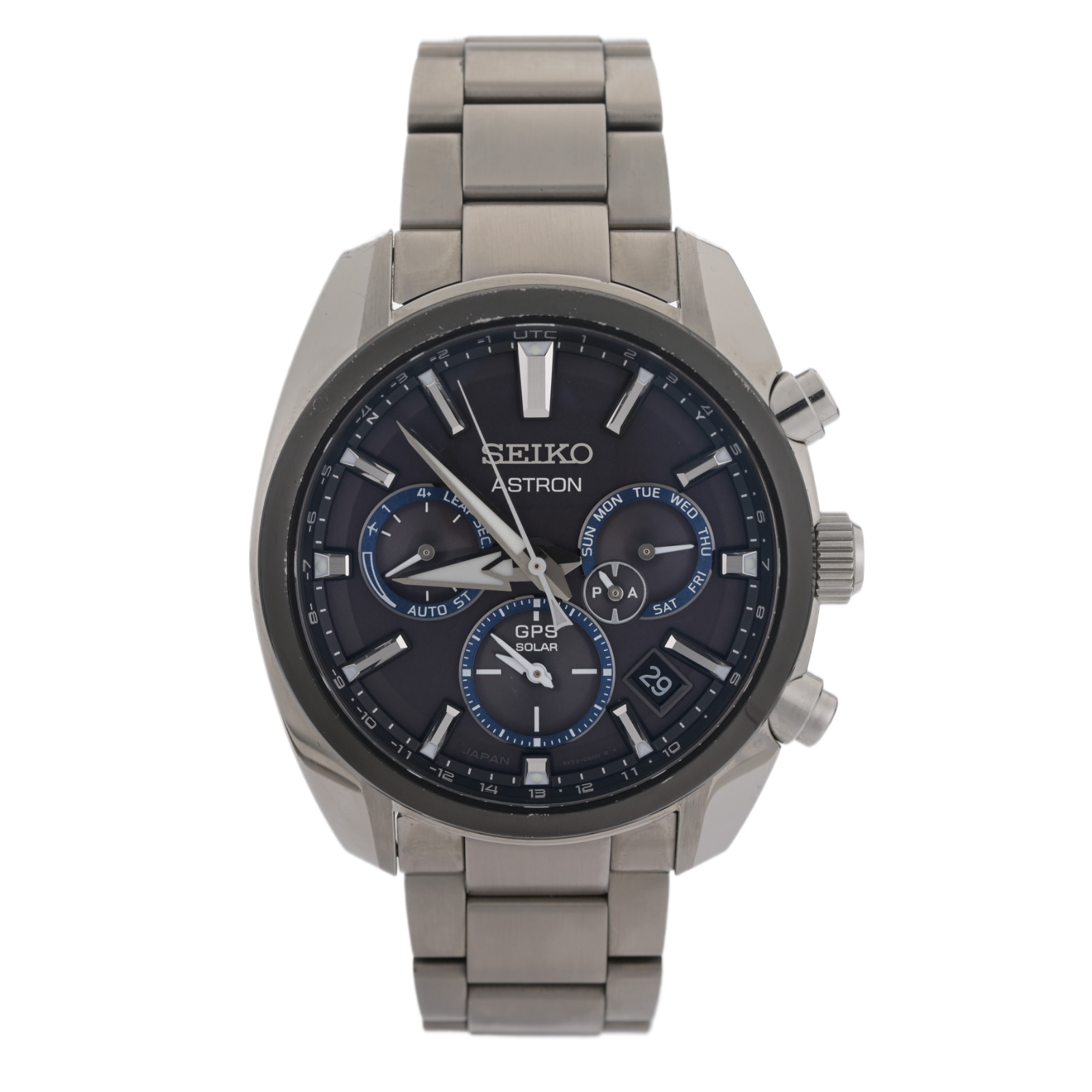 Seiko Astron SBXC053 5X53-0AJ0 5X GPS Solar Black Dial 43mm Seiko Astron SBXC053 5X53-0AJ0 5X GPS Solar Black Dial 43mm