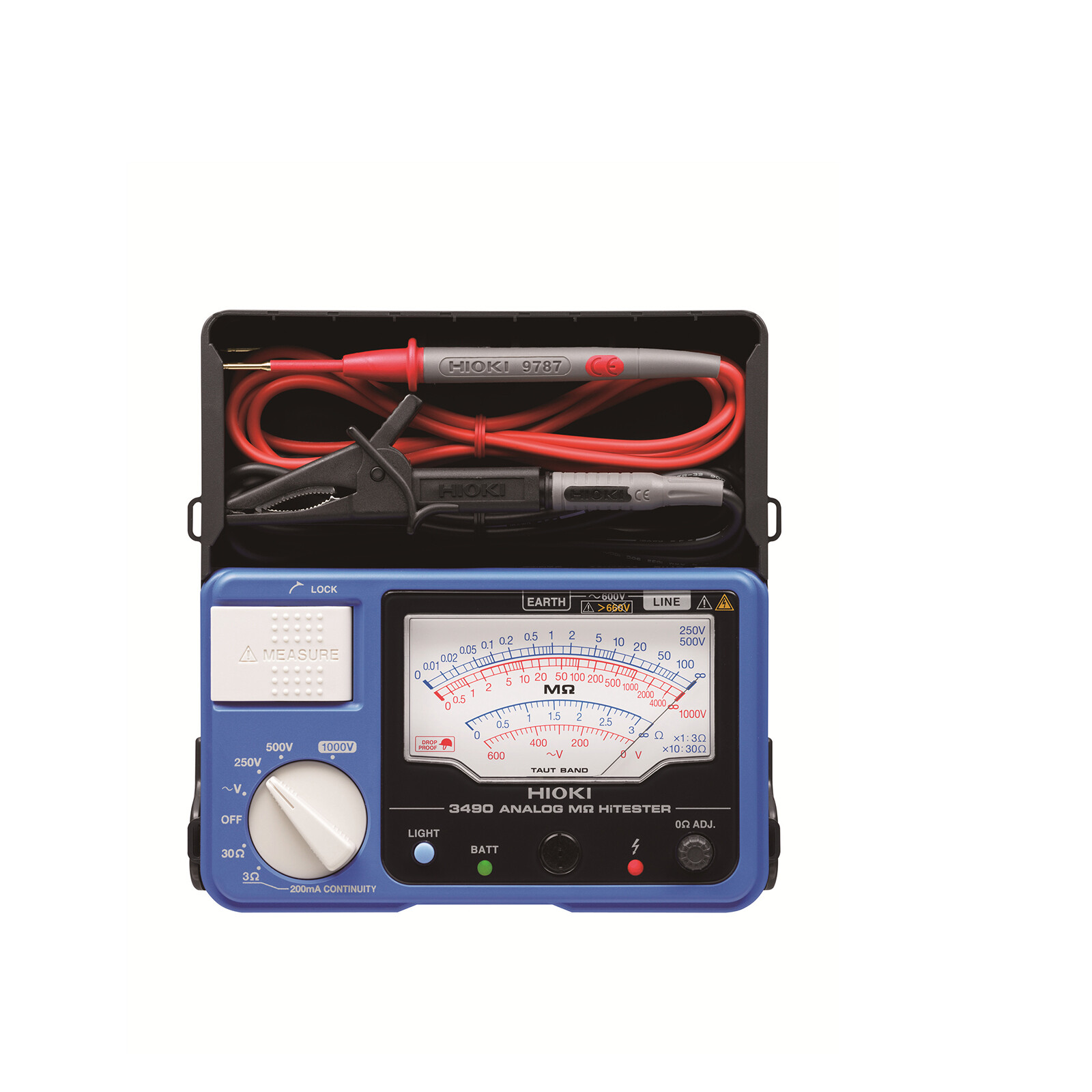 HIOKI 3490 Analog Insulation Tester with Continuity Check 3-Range 250 ...