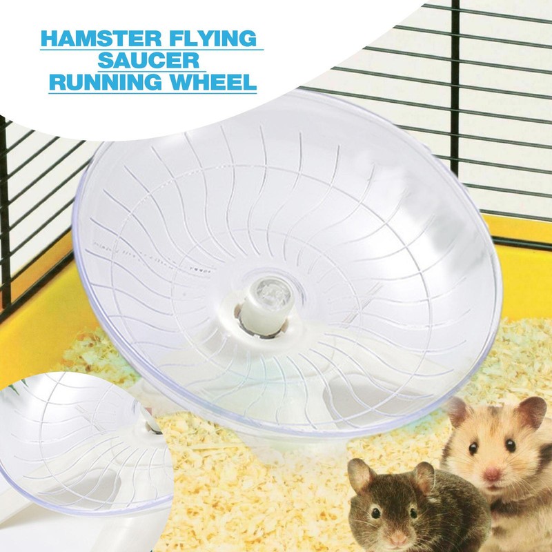 Flat Running Disc Small Animal Flying Saucer Exercise Wheel Hamster Mi ...