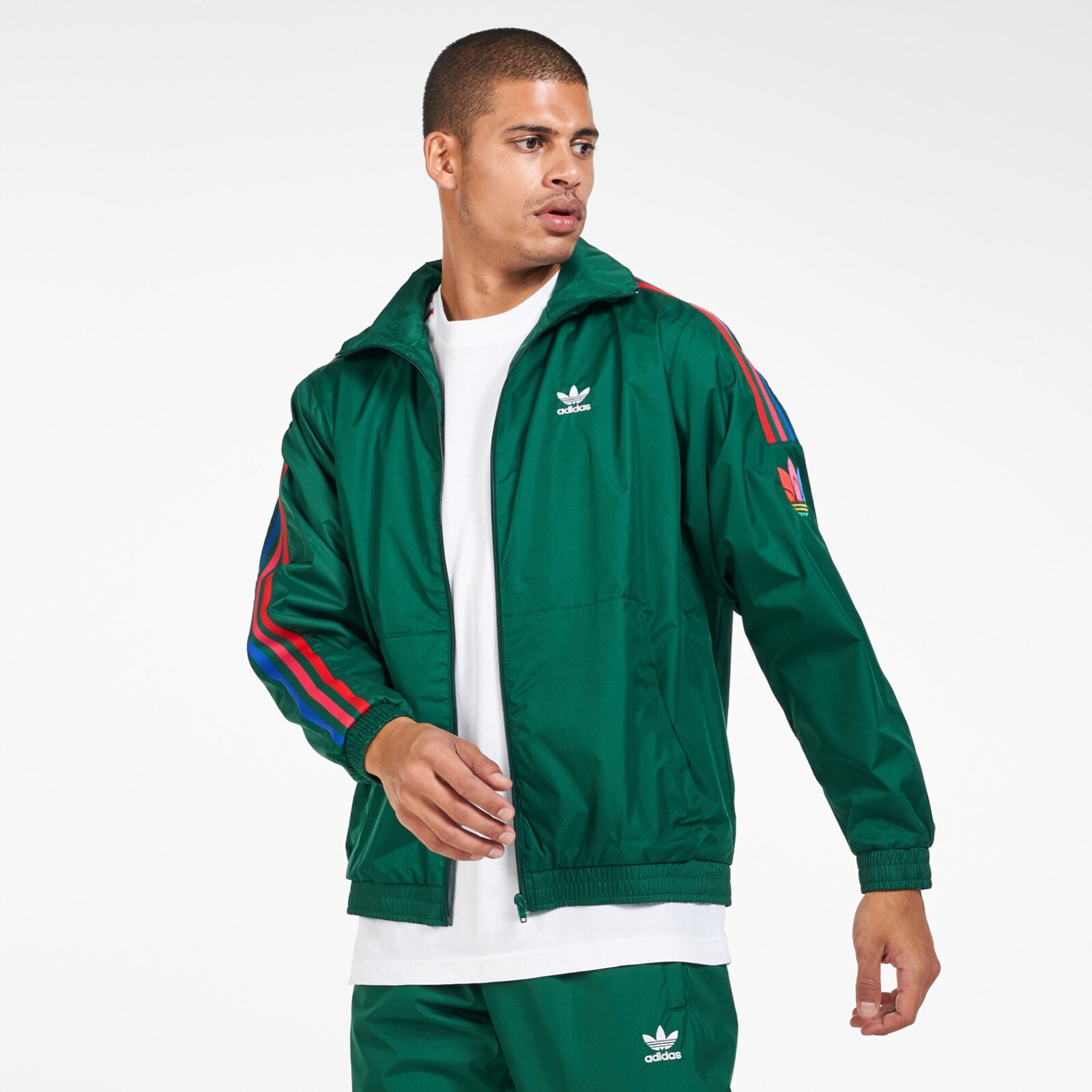 Rare adidas Originals 3d Trefoil Windbreaker Jacket Nylon Rare adidas Originals 3d Trefoil Windbreaker Jacket Nylon