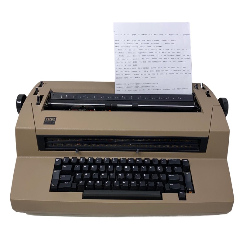 1981 IBM Correcting Selectric III on the Typewriter Database