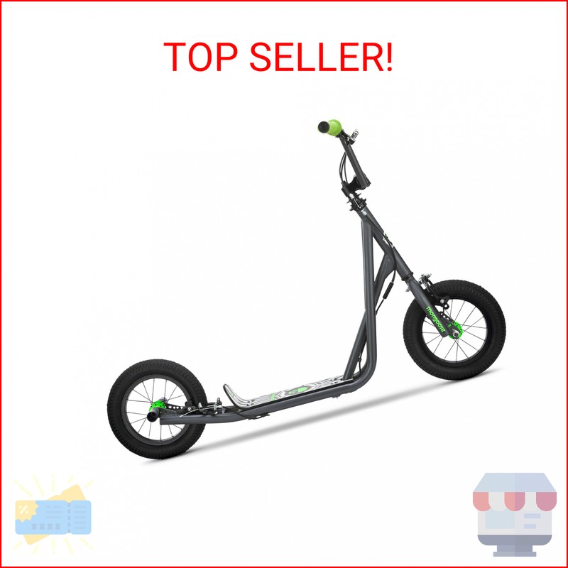 Купить Скутер mongoose expo scooter, 12-inch wheels, ages 6 and up ...