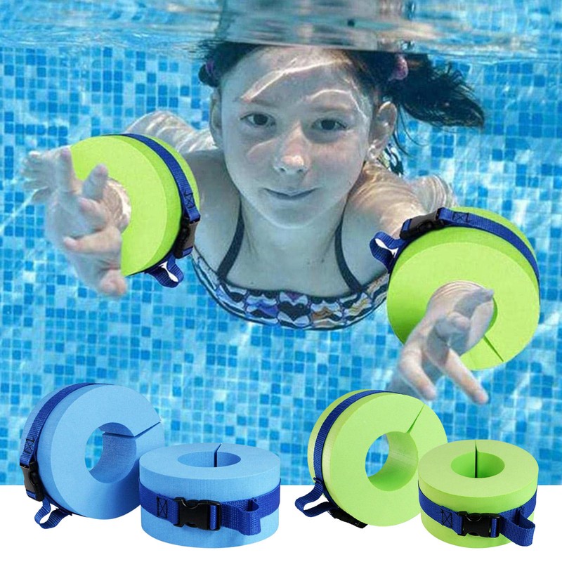 2*Foam Swim Cuffs EVA Aqua Aerobics Floating Ring Workout Ankles Arms ...