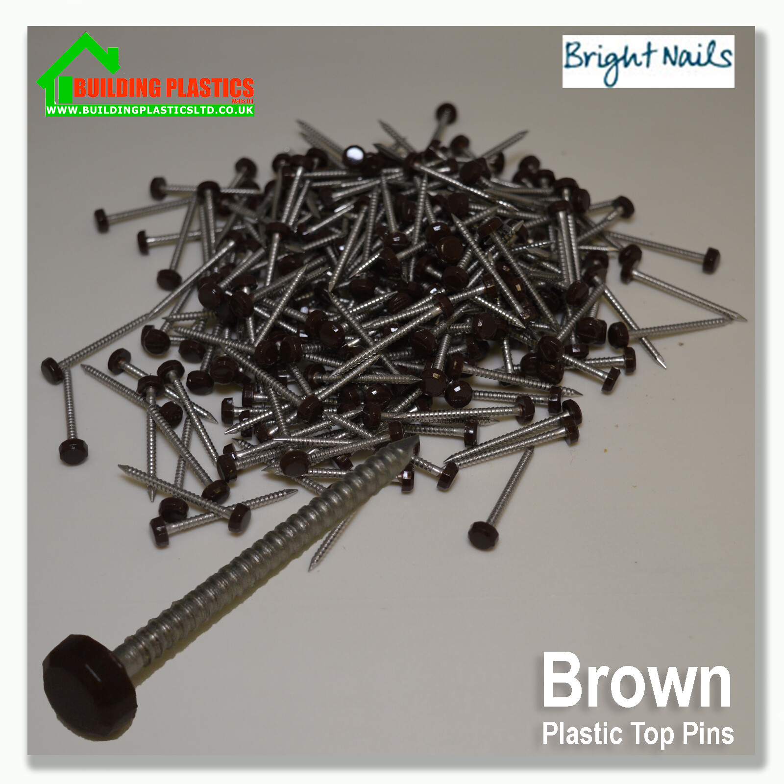 40mm PLASTIC TOP PINS | STAINLESS STEEL | PLASTIC HEADED PINS BOX OF ...