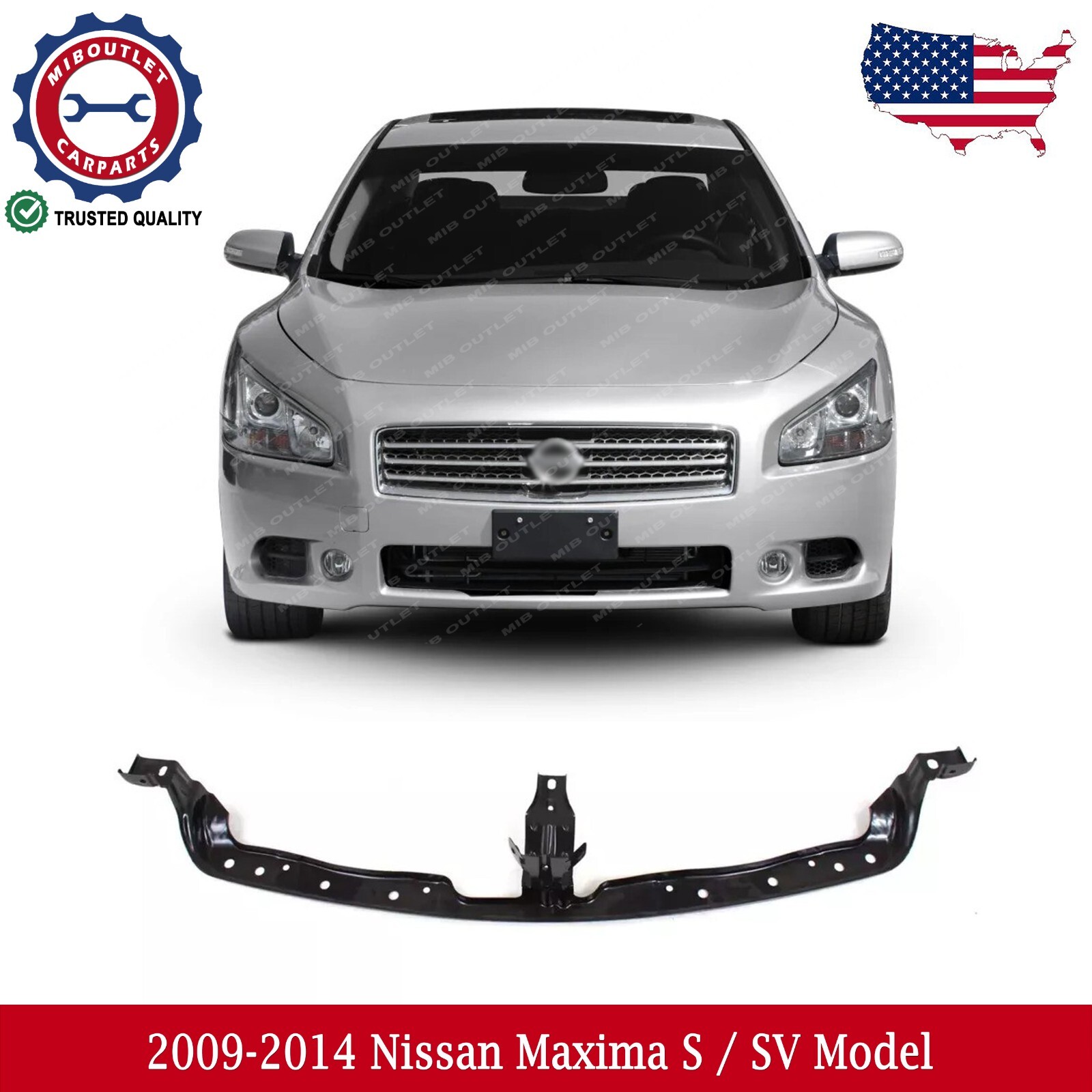 Bumper Retainer Compatible with 2009 2014 Nissan Maxima Front Upper