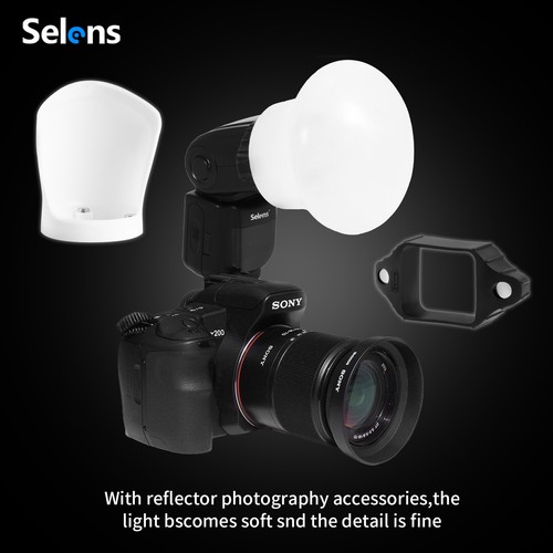 Selens Magnetic Light Controller Honeycomb Grid Diffuser Flash Sphere ...