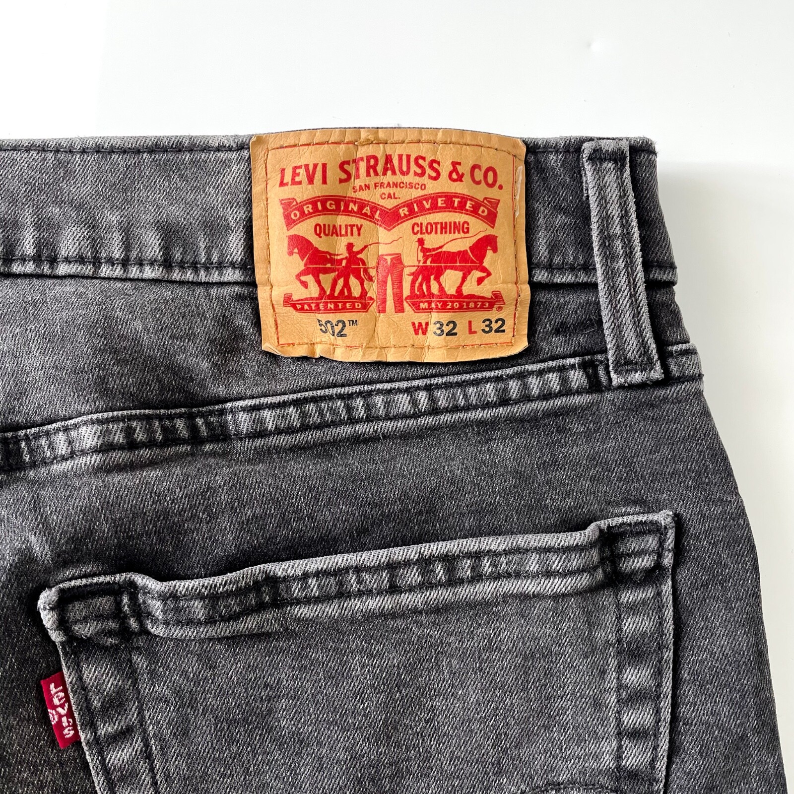 Levi's 502 Jeans Men's Regular Taper My Desire Black 29507 Levi's 502 Jeans Men's Regular Taper My Desire Black 29507