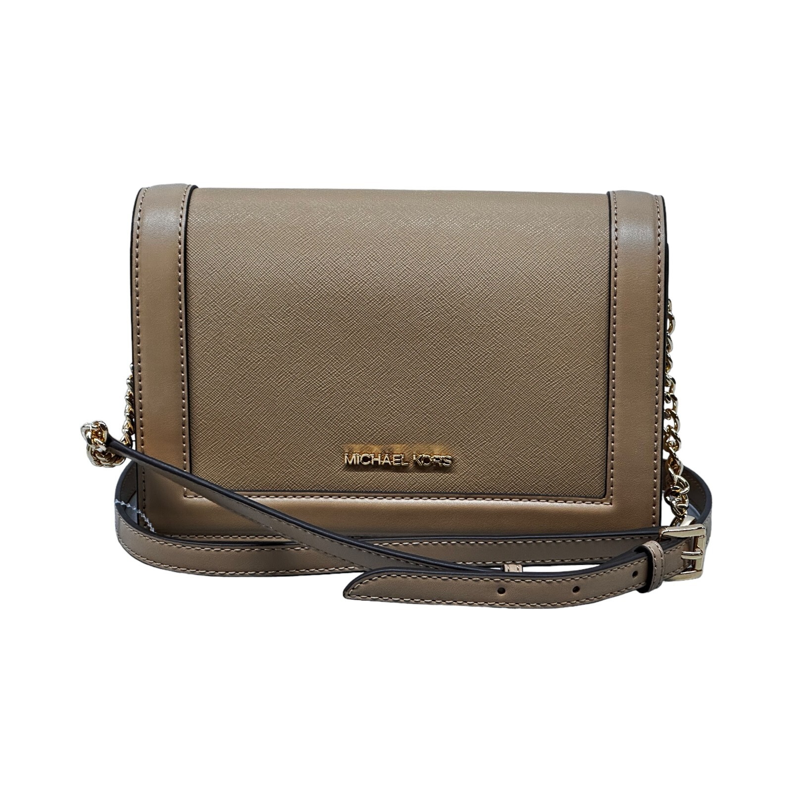 Michael Kors Jet Set Large Full Flap Chain Crossbody Camel Michael Kors Jet Set Large Full Flap Chain Crossbody Camel