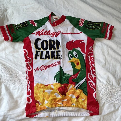 World Jerseys SMALL Cycling Jersey Kelloggs Corn Flakes Cereal Shirt ...