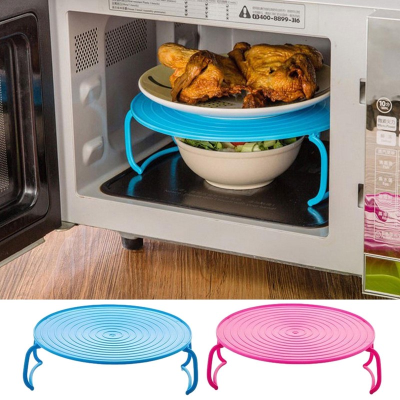 4 IN 1 MICROWAVE FOOD DISH PLATE STACKER