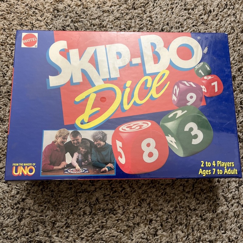 Skip-Bo Dice (1995) Board Game – Board Game Guys