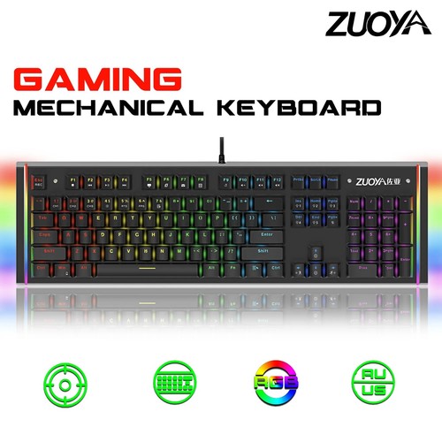 ZUOYA X61 USB Wired Gaming Mechanical Keyboard English/Russi
