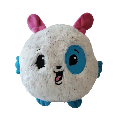 Pikmi Pops 7 Plush Puppy Dog White Grey Spot Eye Blue Pink 2016 Moose Toys
