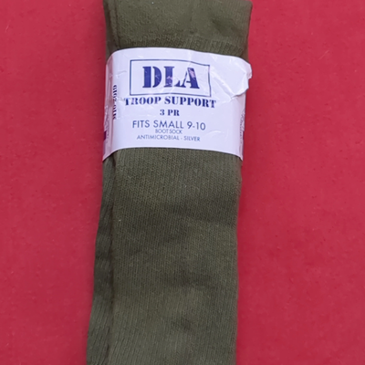 S Size Small | Nos Us Army Dla Green Cotton Sock