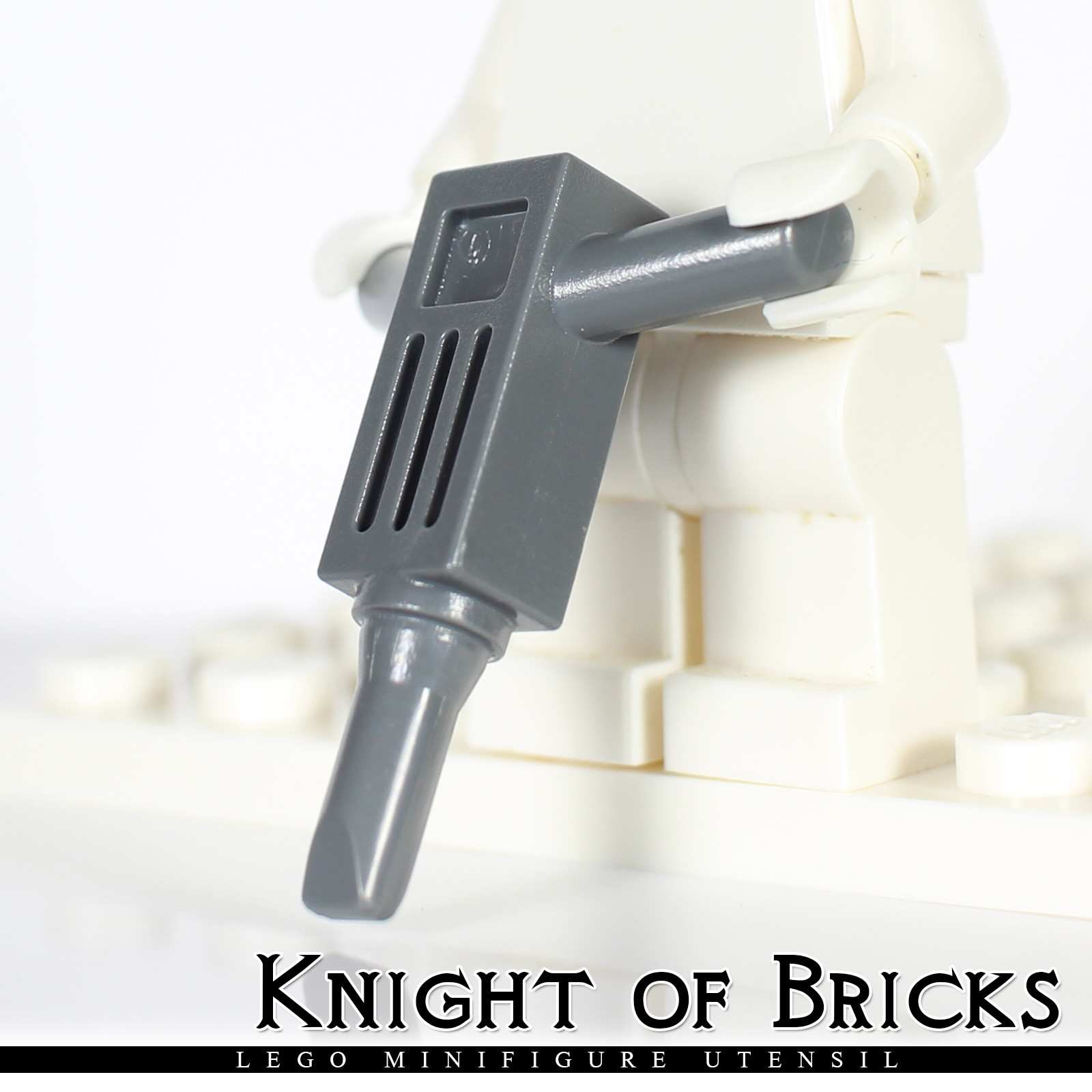 Lego Minifigure DARK GRAY Utensil Tool Motor Hammer Construction | eBay