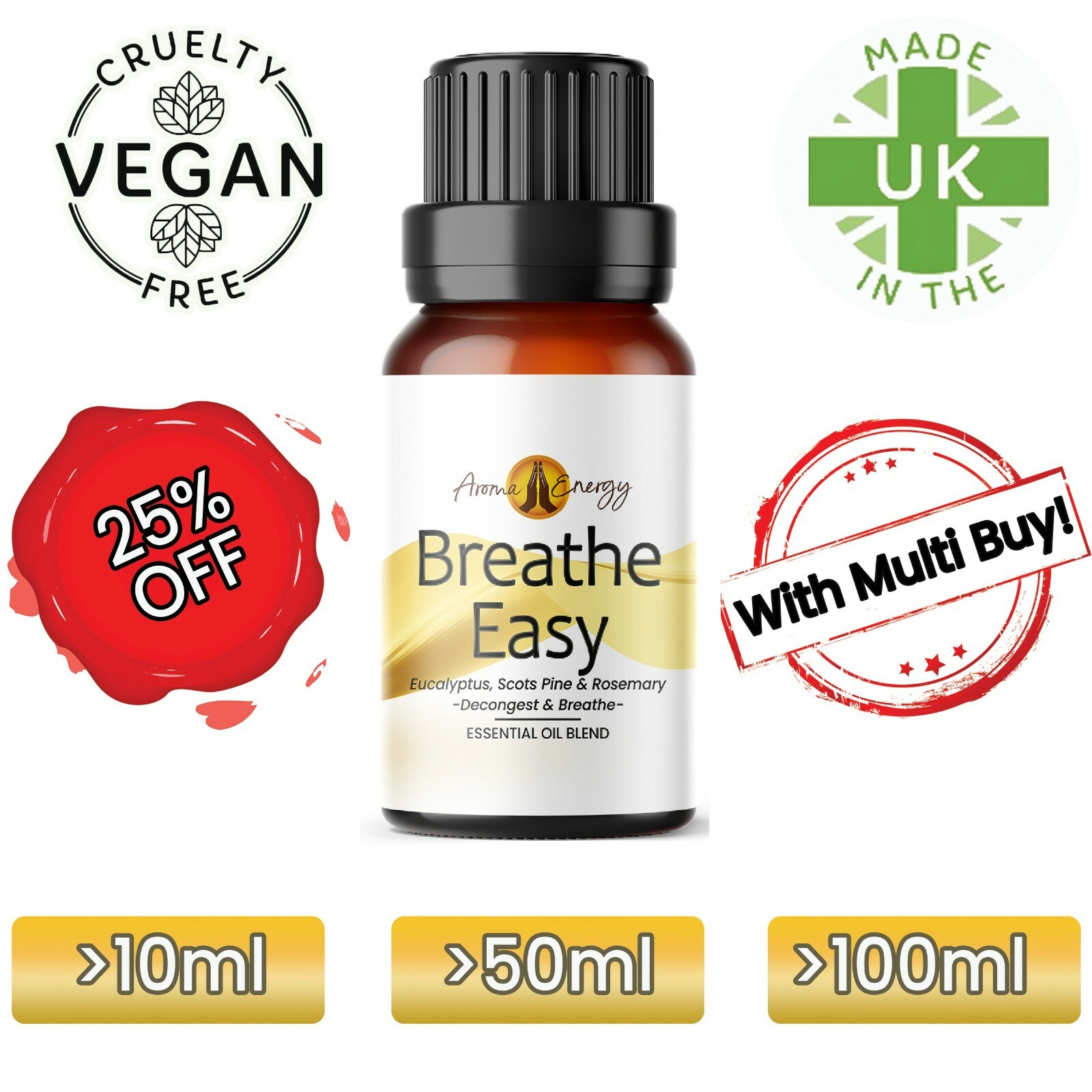 Breathe Easy Essential Oil Eucalyptus Pine Rosemary Blend Aromatherapy eBay