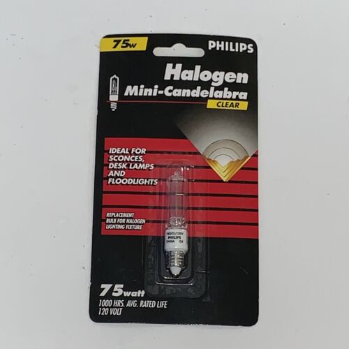 Philips 75-watt T4 Halogen Mini-candelabra Sconce Light Bulb | Light-bulbs Philips 75-watt T4 Halogen Mini-candelabra Sconce Light Bulb | Light-bulbs