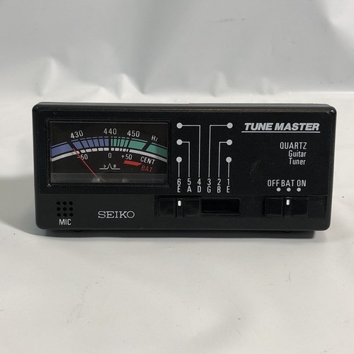 Seiko Tune Master ST-366 QUARTZ GUITAR TUNER Battery Powered - Tested ...