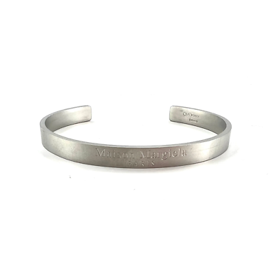 Maison Margiela Silver Logo Cuff Bracelet Bangle Silver 925 Italian MADE eBay