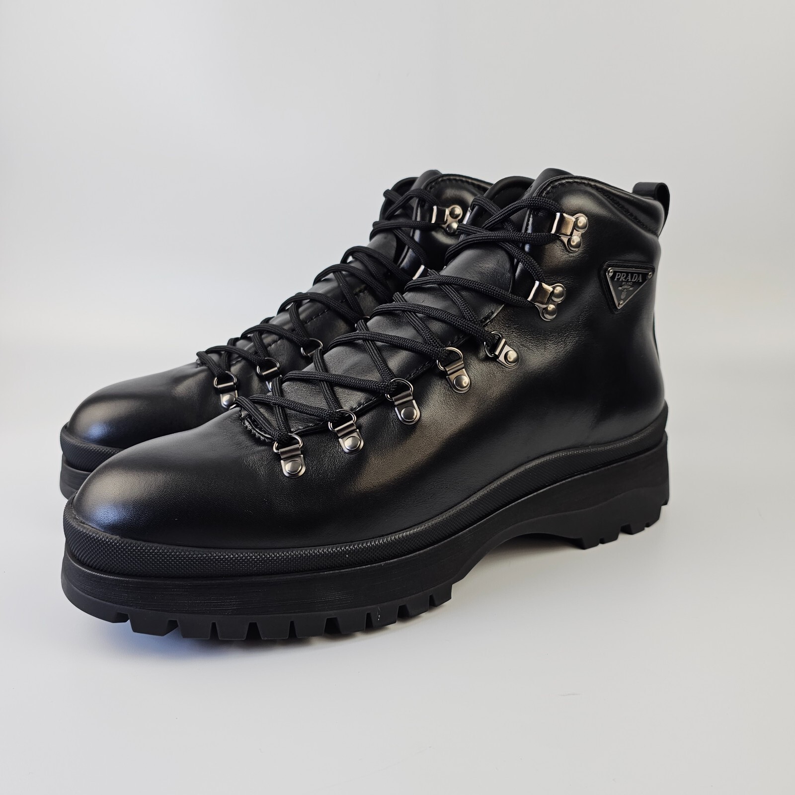 PRADA Brixxen $1550 Black Leather Boots New And Authentic | eBay PRADA Brixxen $1550 Black Leather Boots New And Authentic | eBay