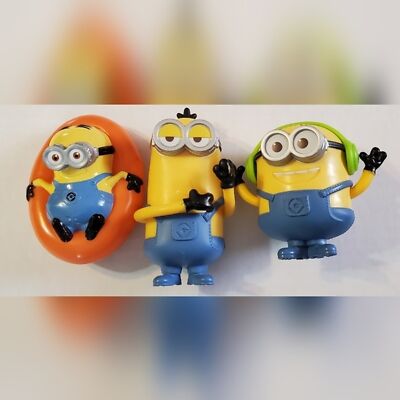 SET of 3 2017 McDonald's Happy Meal Toy Minions Groovin' Minion ...