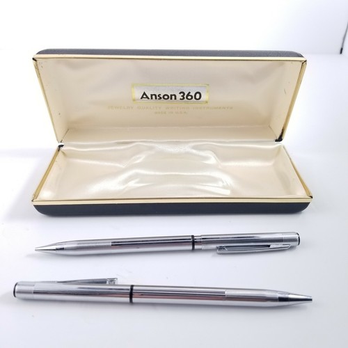 Vintage Anson 360 Pen Pencil Set Jewelry Quality Steel Vintage Anson 360 Pen Pencil Set Jewelry Quality Steel