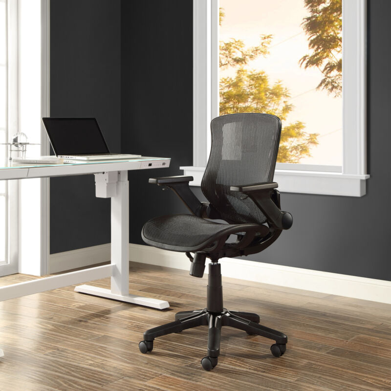 Bayside Furnishings Metrex Mesh Office Chair Reclining Pneumatic Height NEW eBay
