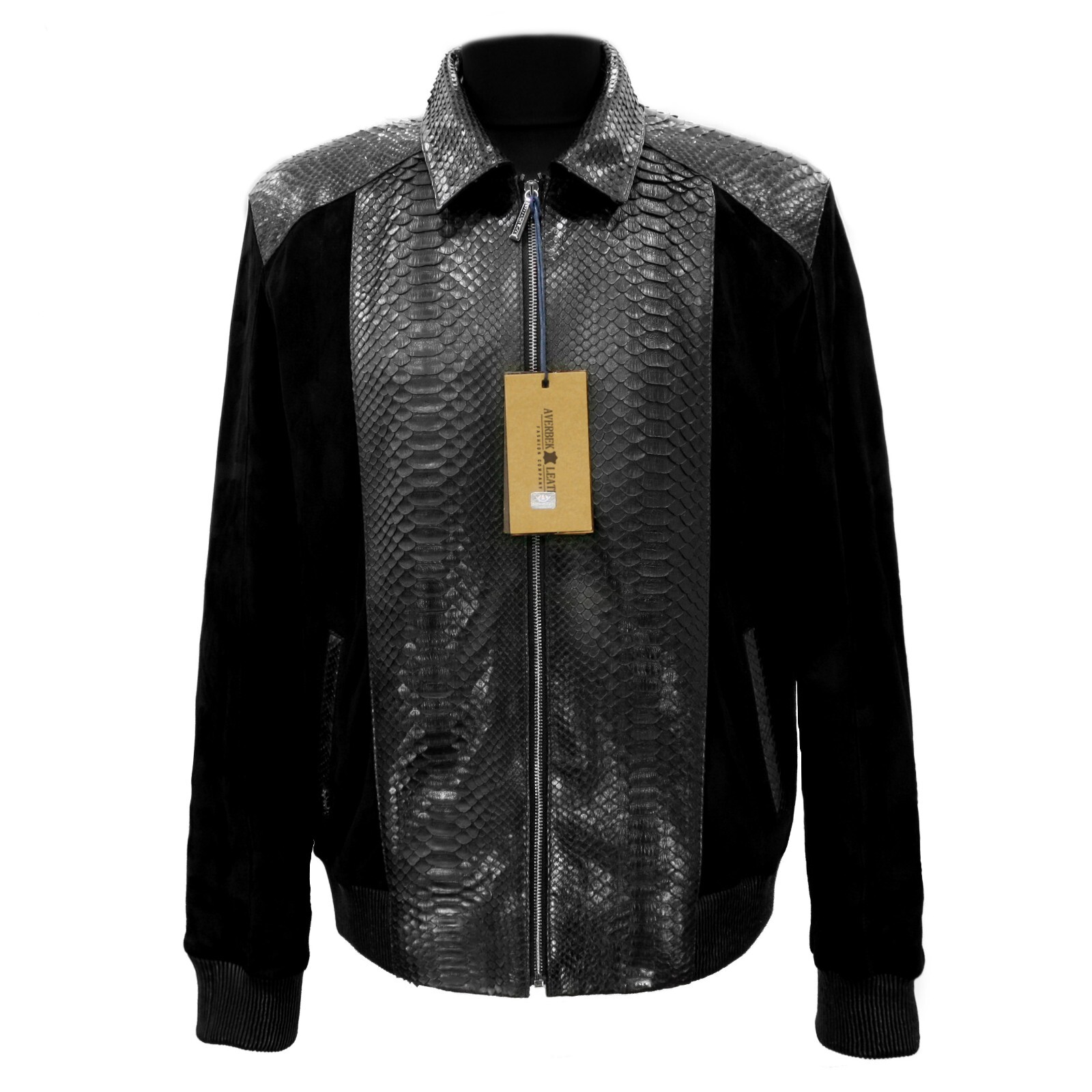 Real Python Leather Genuine Metis Suede Men Black Exotic Real Python Leather Genuine Metis Suede Men Black Exotic