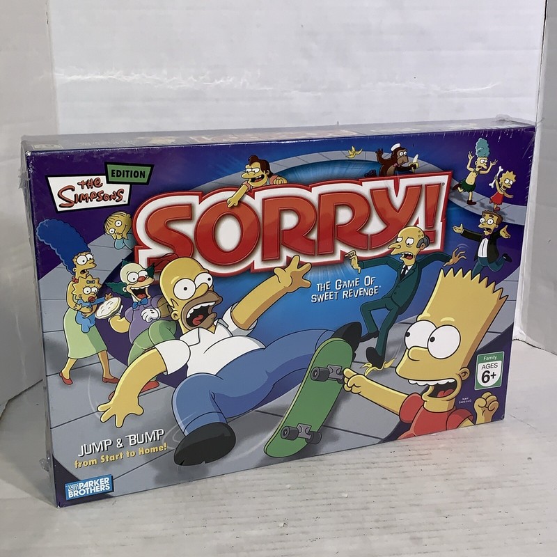 Sorry! The Simpsons Edition (2007) Board Game – Board Game Guys