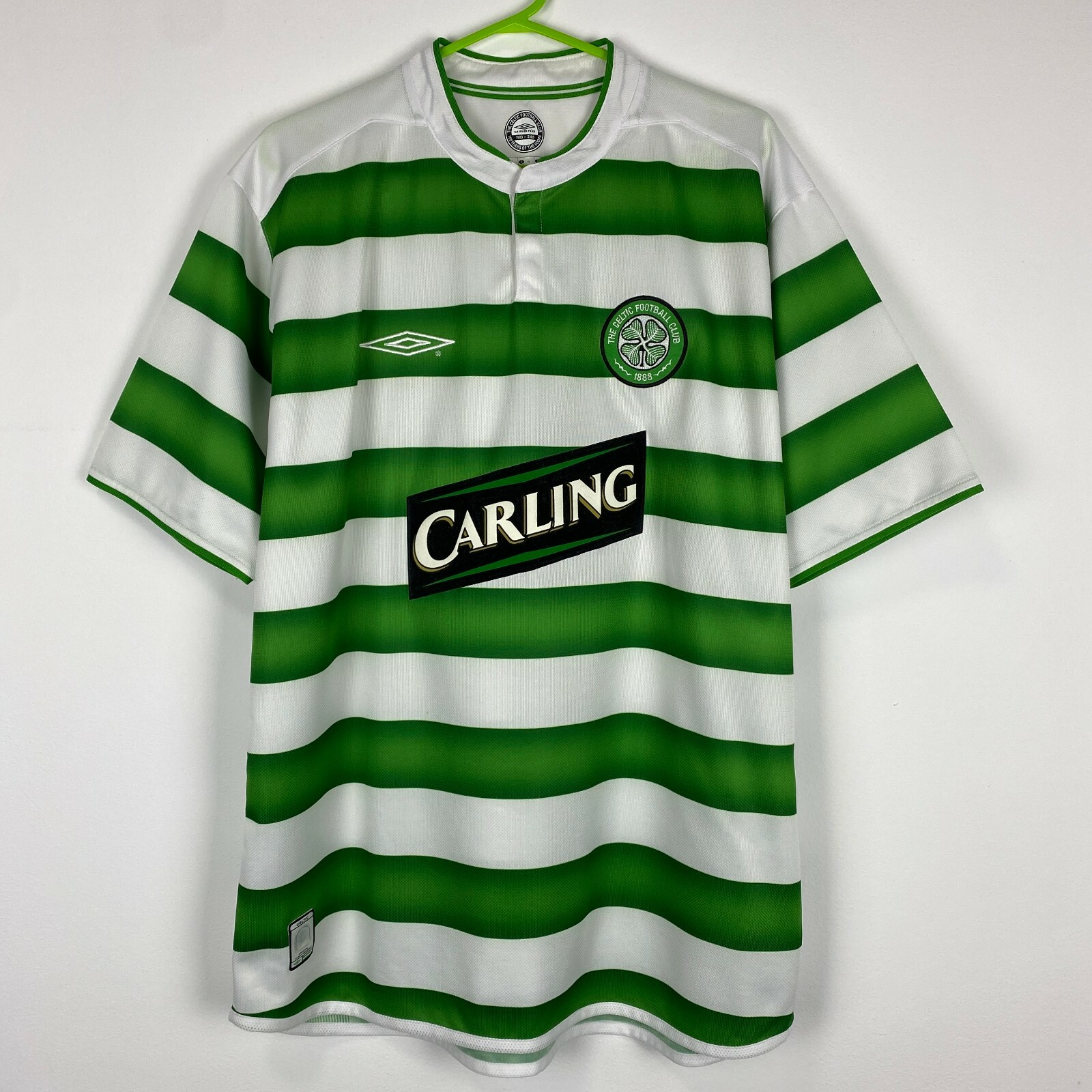 Celtic 2003-2004 Vintage Home Football Shirt Umbro Soccer Celtic 2003-2004 Vintage Home Football Shirt Umbro Soccer